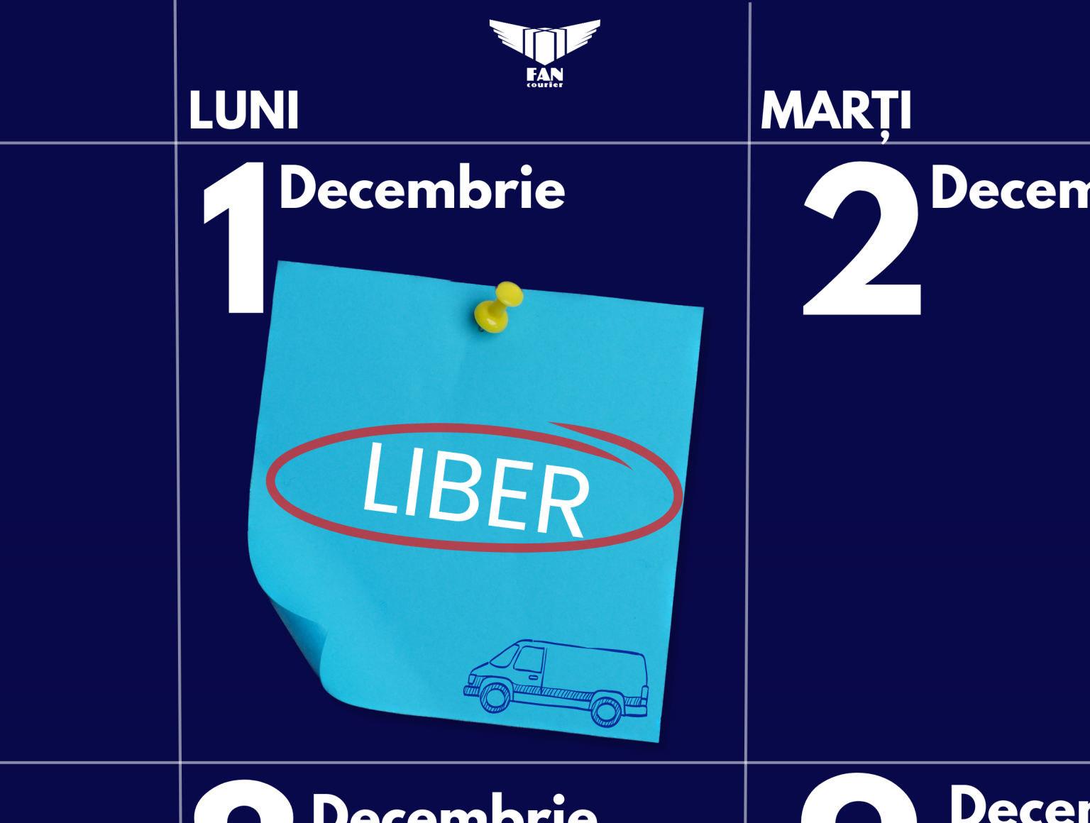 Program de lucru 1 Decembrie 2025 - FAN Courier